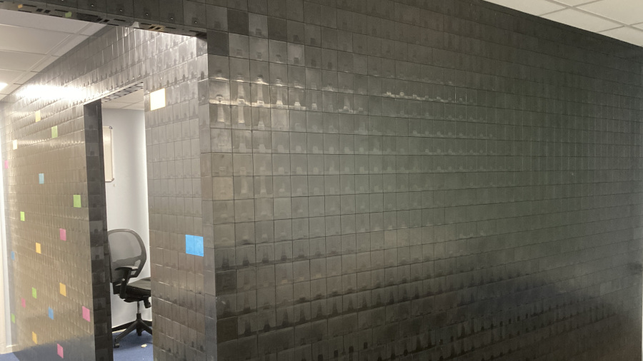 Morph Walls transform a large space into two private offices including ...