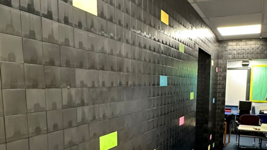 Morph Walls transform a large space into two private offices including ...